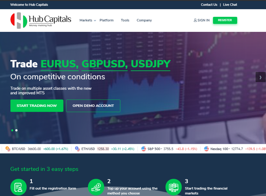 Hub Capitals Review (hubcapitals.com Scam) - Personal Reviews