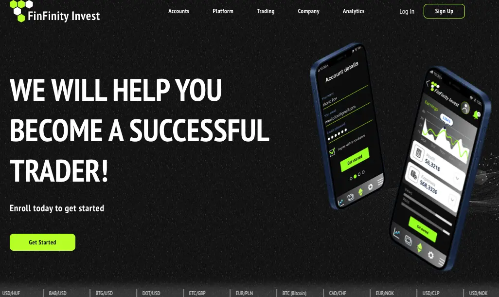Finfinity Invest Review (finfinityinvest.com Scam)