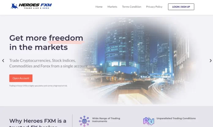 Heroes FXM Review (heroesfxm.com Scam) - Personal Reviews