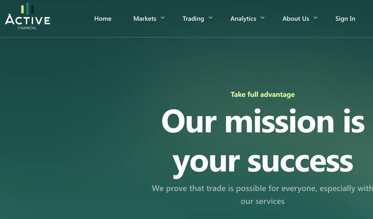 Active Financial Review (activefinancial.trade Scam)
